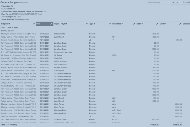 General Ledger And Property Performance Reports In AppFolio APM Help Bookkeeping